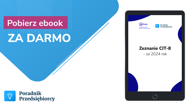 Zeznanie CIT-8 - za 2024 rok - darmowy ebook PDF
